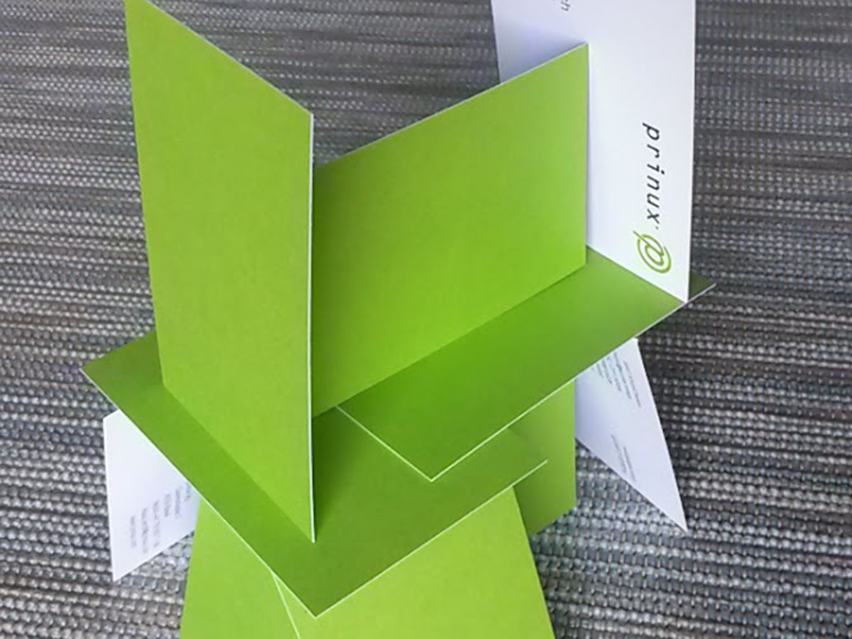 Visitenkarten-Kartenhaus | prinux