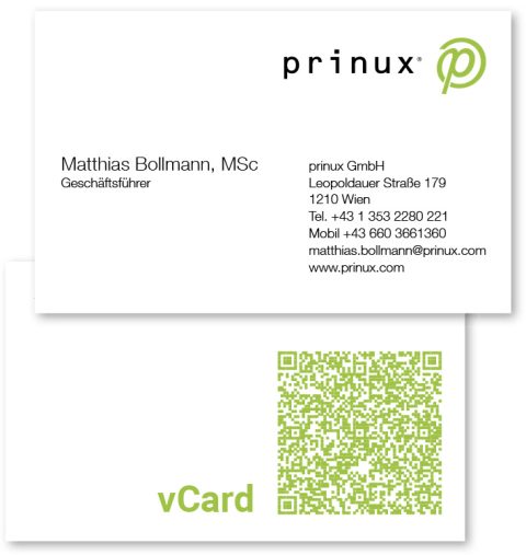 QR-Codes auf Visitenkarten: Welche Variante ist die beste? | prinux